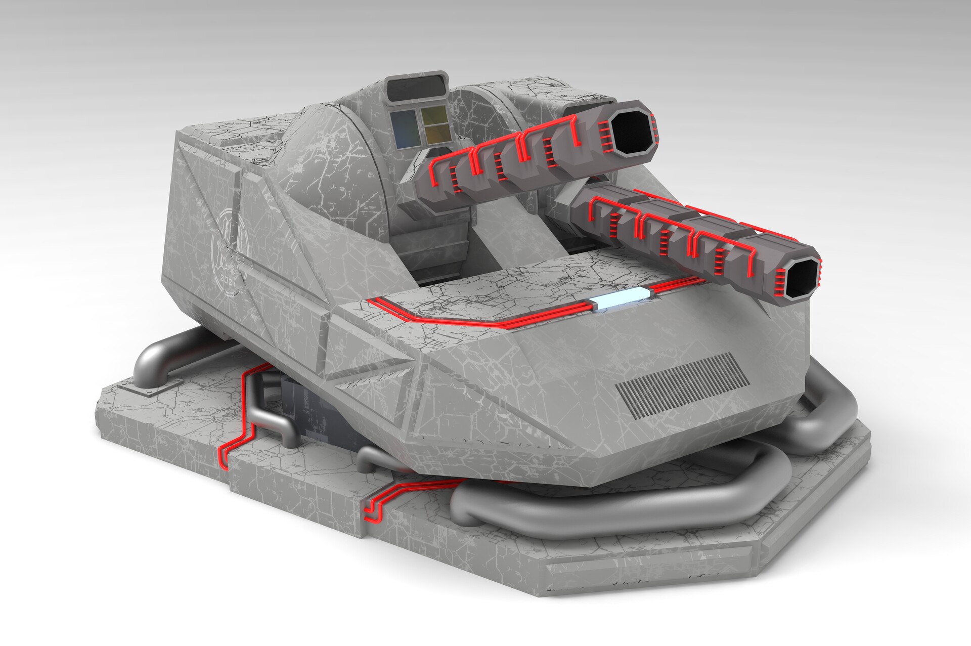 ArtStation - Dual plasma turret system