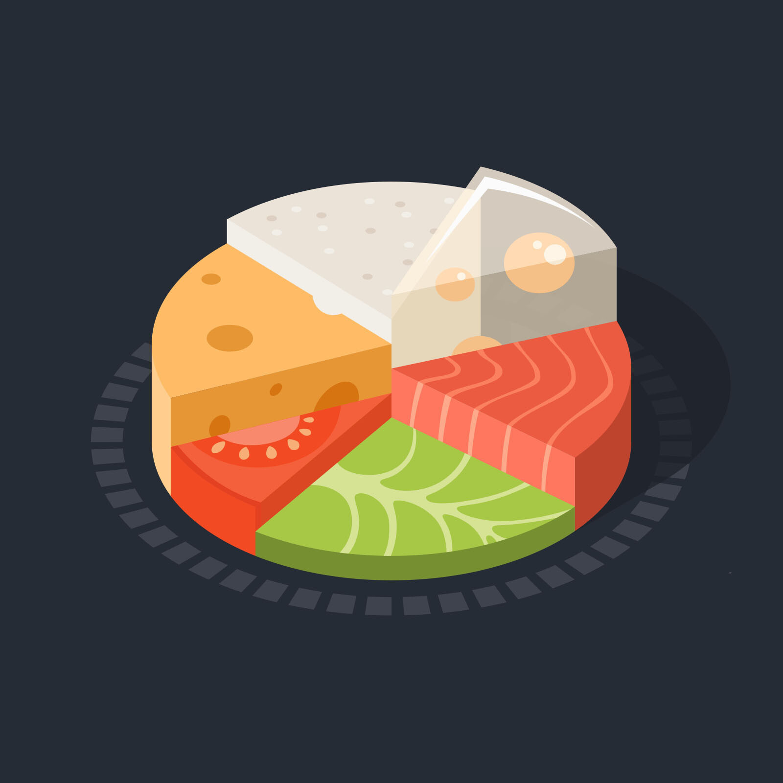 ArtStation - Pie chart isometric animation