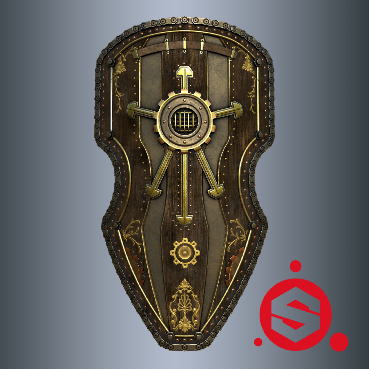 ArtStation - Steampunk Shield