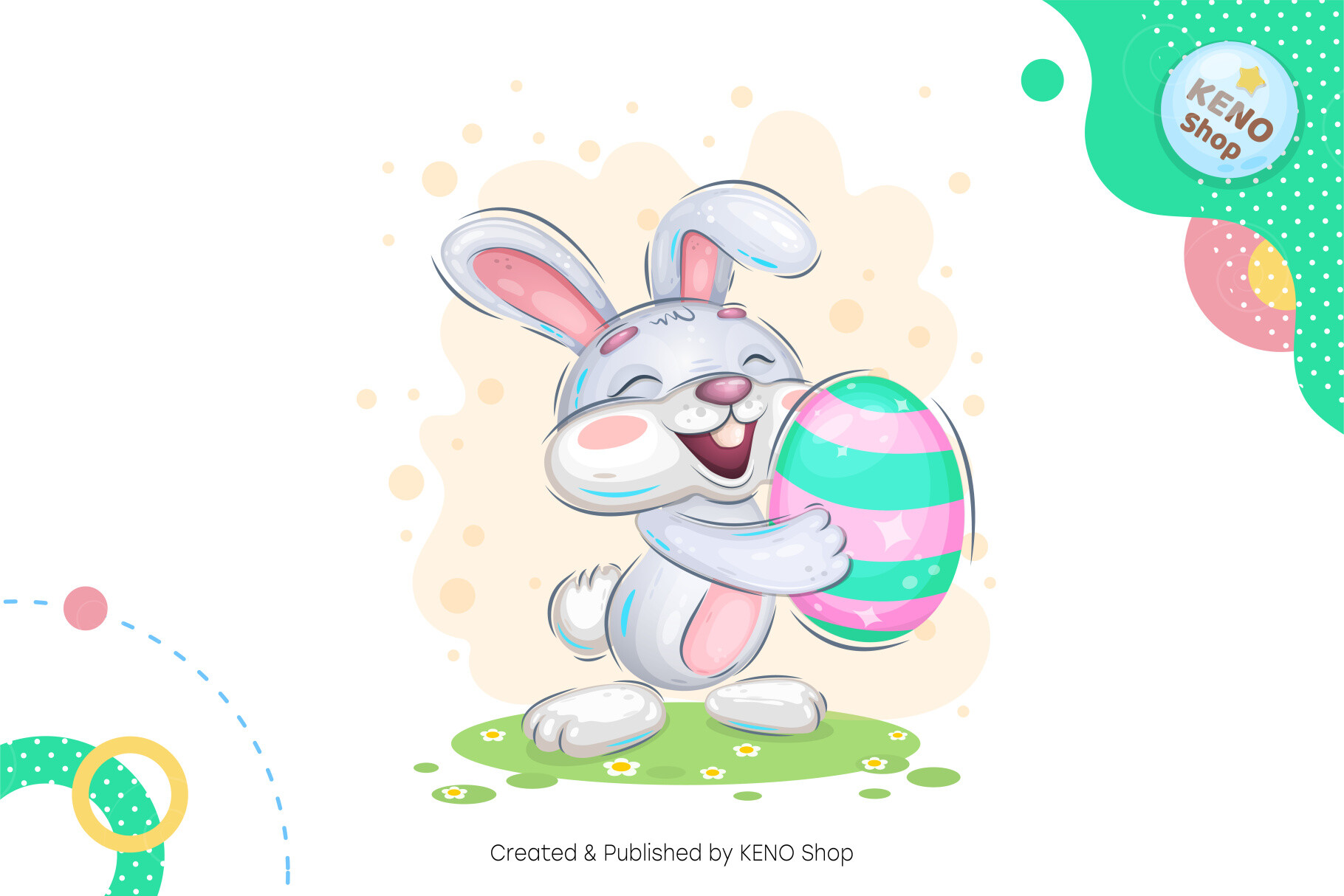 ArtStation - Cheerful easter bunny