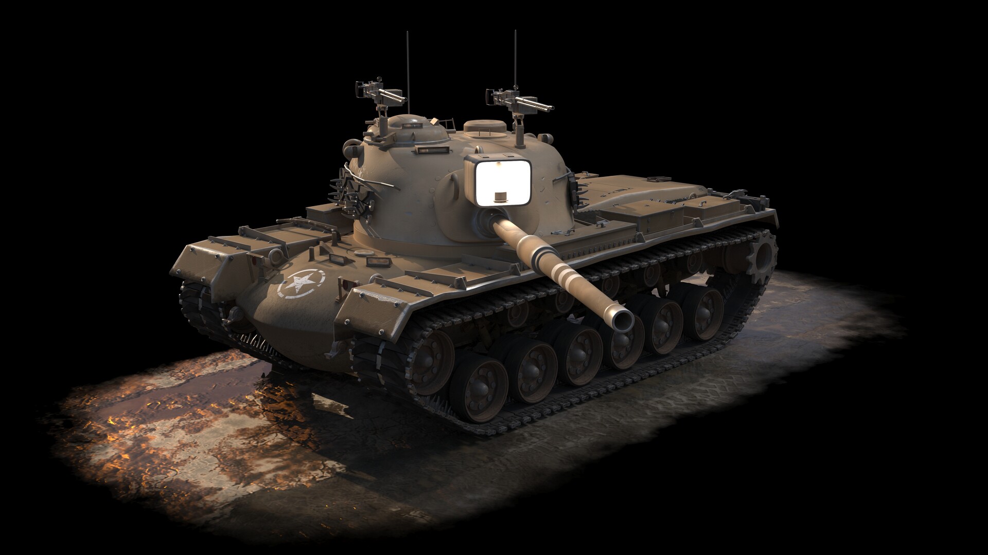 ArtStation - M48A5 Patton -3D Model