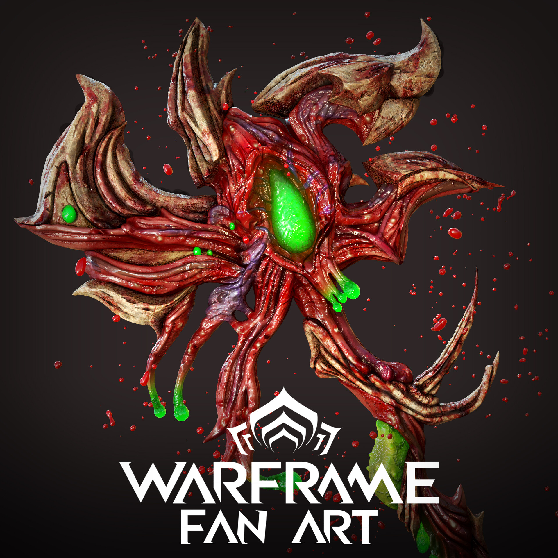 ArtStation - Infested Axe - Warframe Fan Art