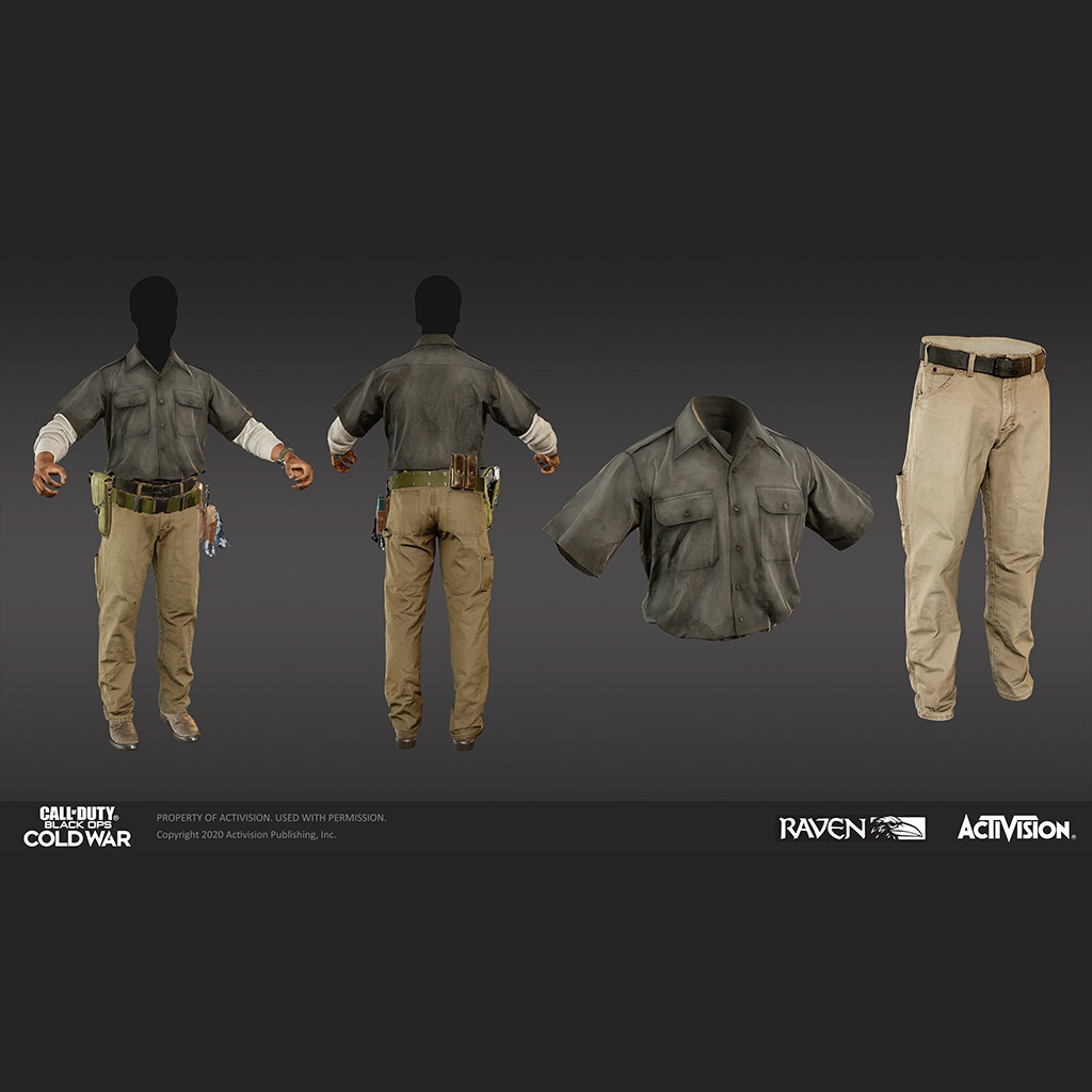 ArtStation - CALL OF DUTY Black Ops COLD WAR: Sims outfit
