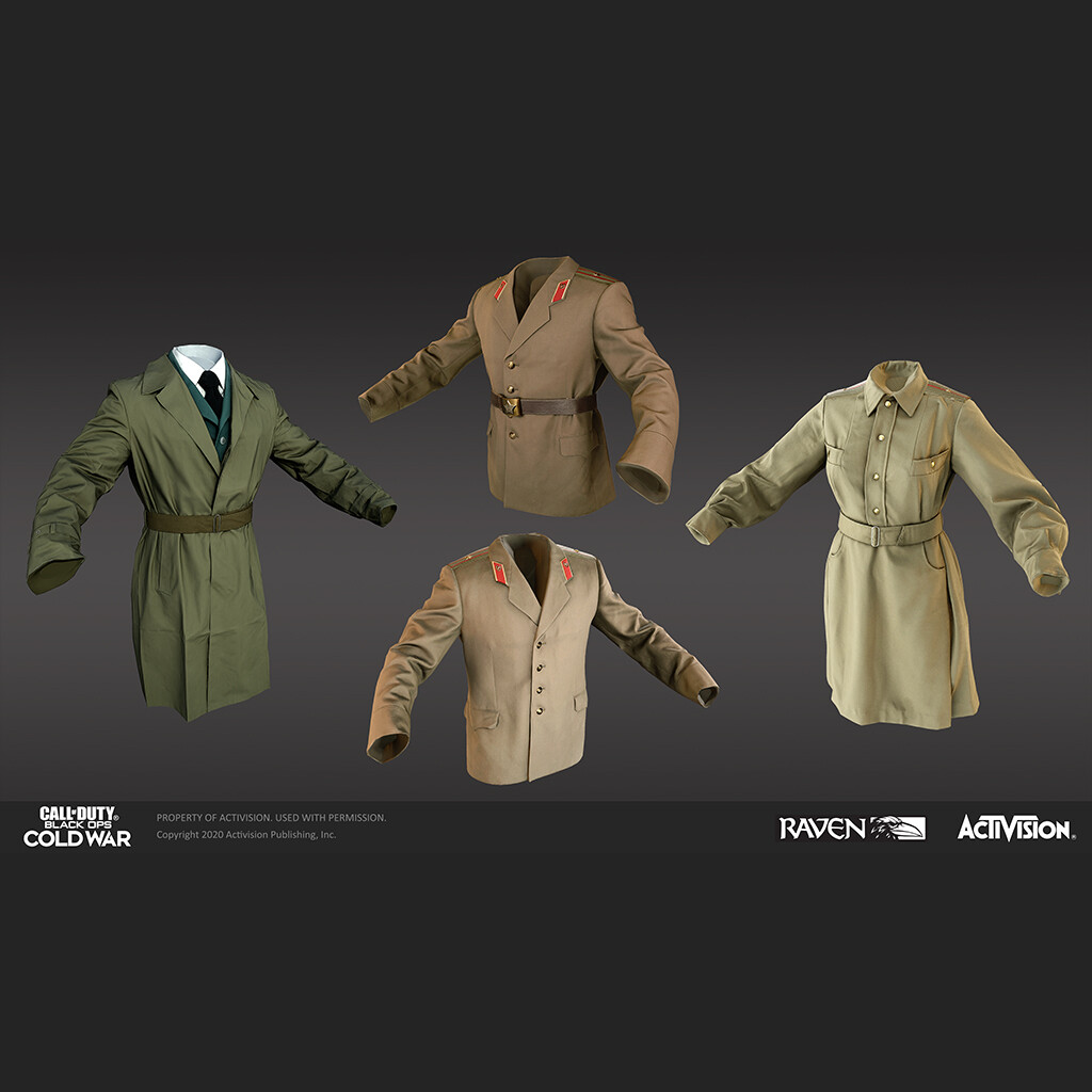 ArtStation - CALL OF DUTY Black Ops COLD WAR: Jackets and uniforms