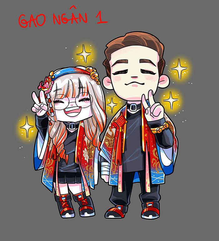 ArtStation - Fire God - Free Fire - Streamers chibi