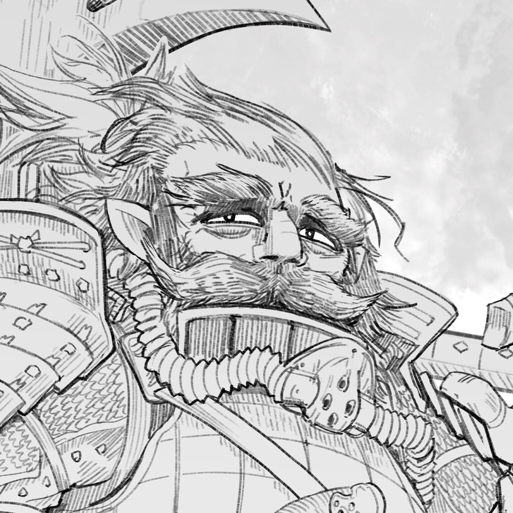 ArtStation - Dwarf Samurai Captain