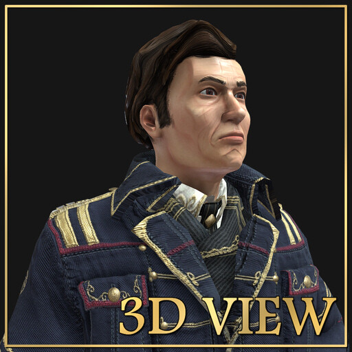 ArtStation - Steampunk Infantry Officer - Realtime Character
