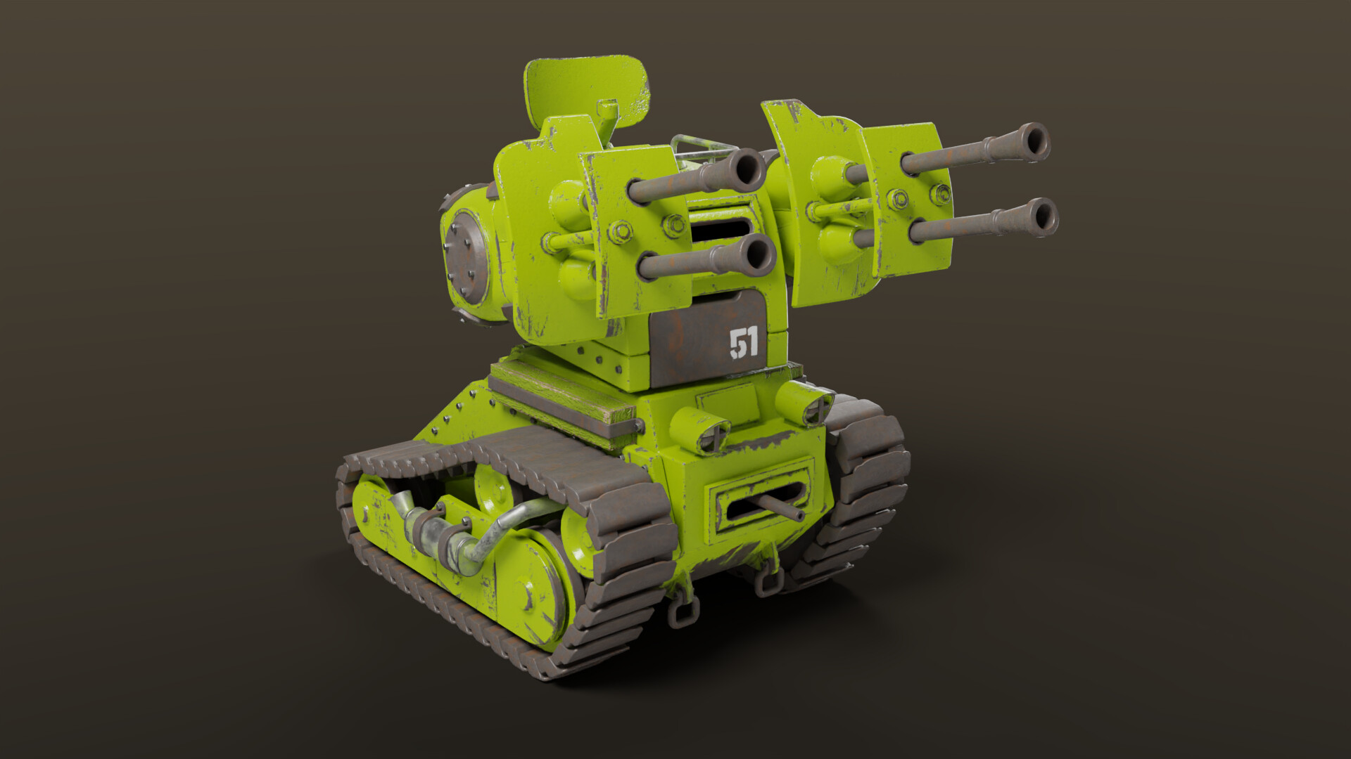 ArtStation - Stylized AA Tank
