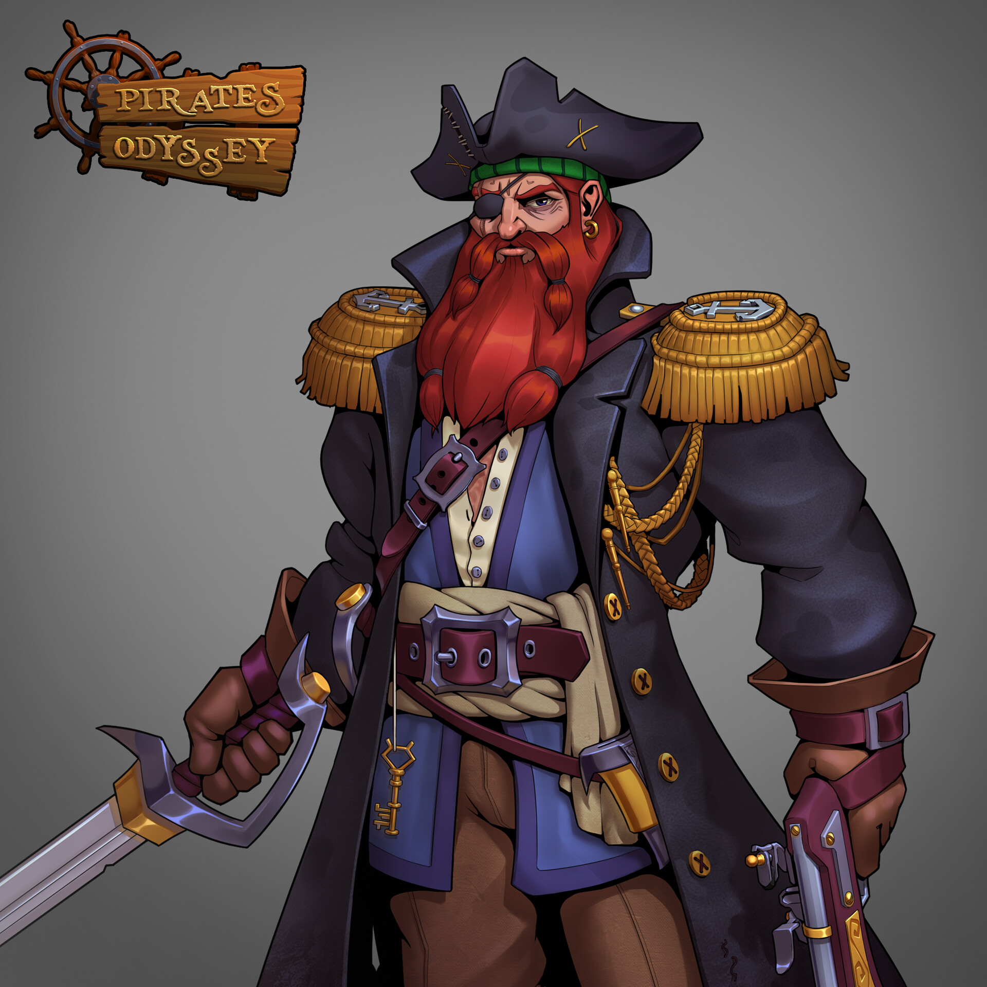 ArtStation - Pirate captain