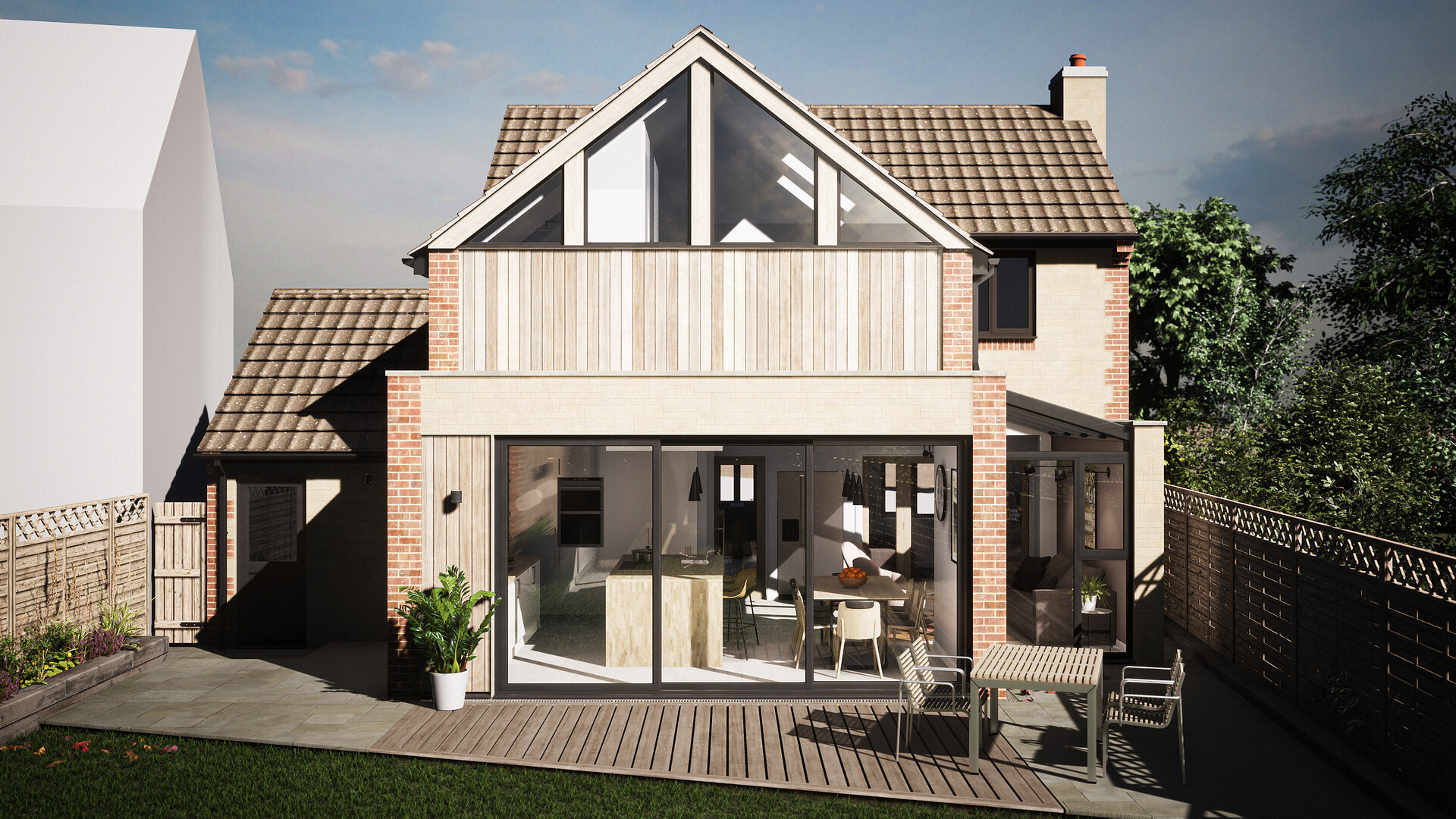 Rob Dennis - Gable Window Rear Extension to a 1990's Family Home