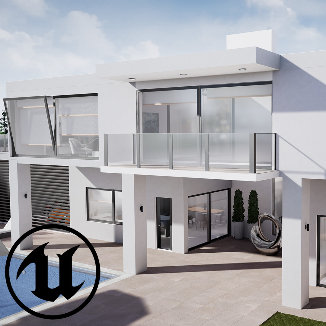 ArtStation - Unreal Engine Interior-Exterior Interactive Architectural ...