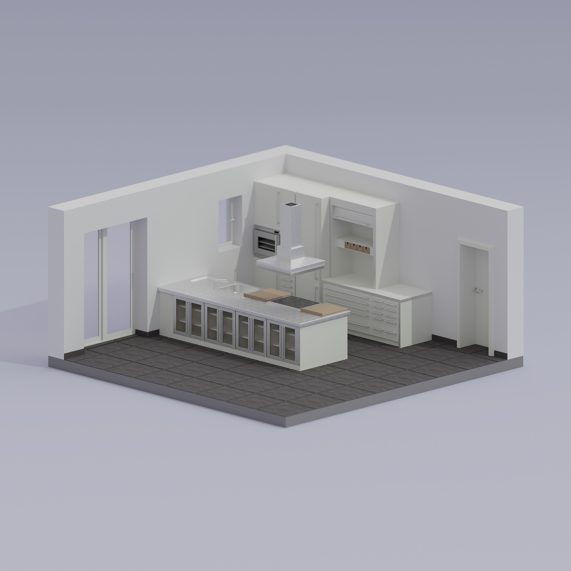 ArtStation - Self-made Kitchen