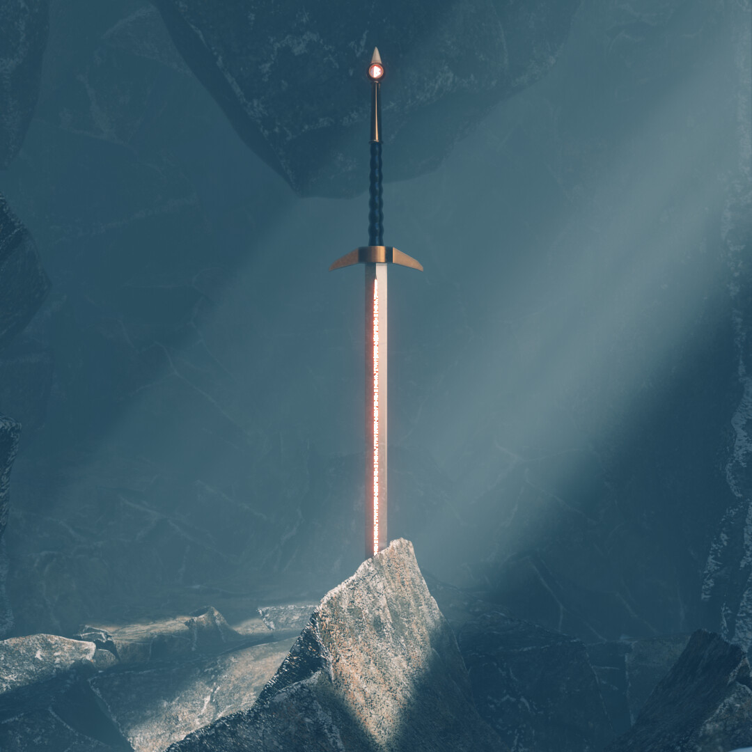 ArtStation - Sword in the cave
