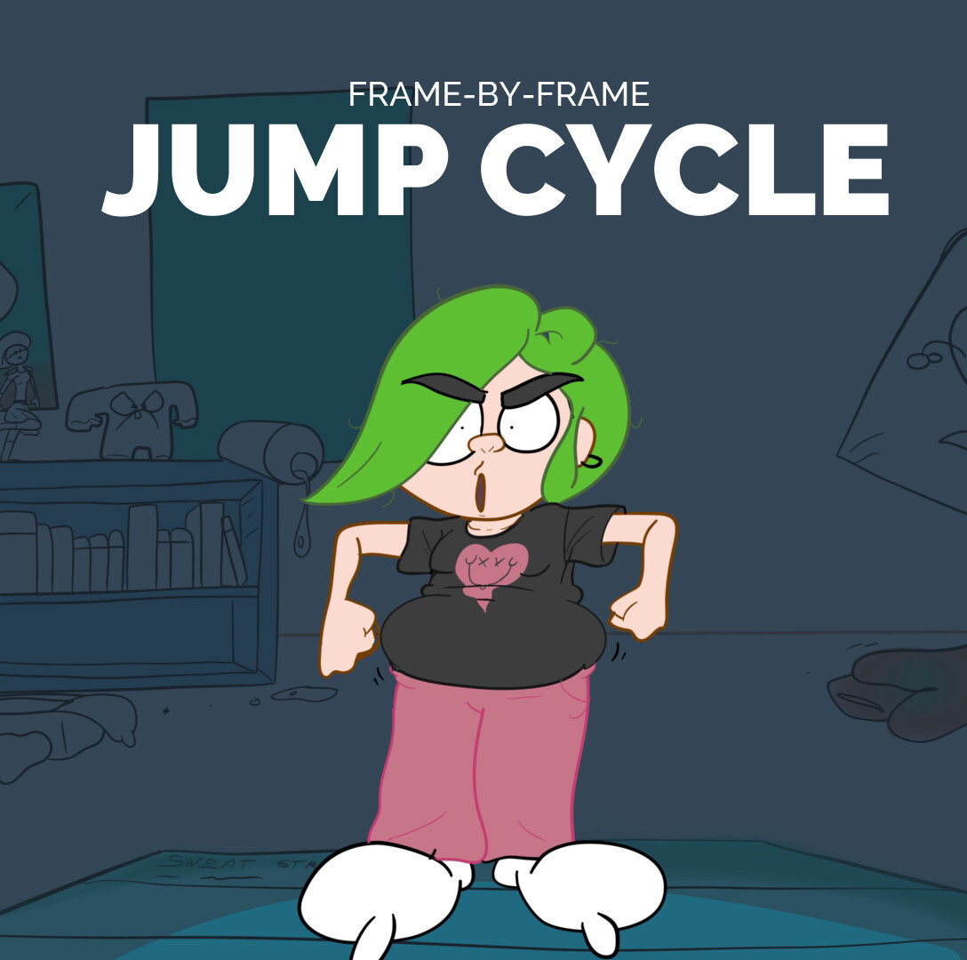 ArtStation - Frame-by-Frame Jump Cycle