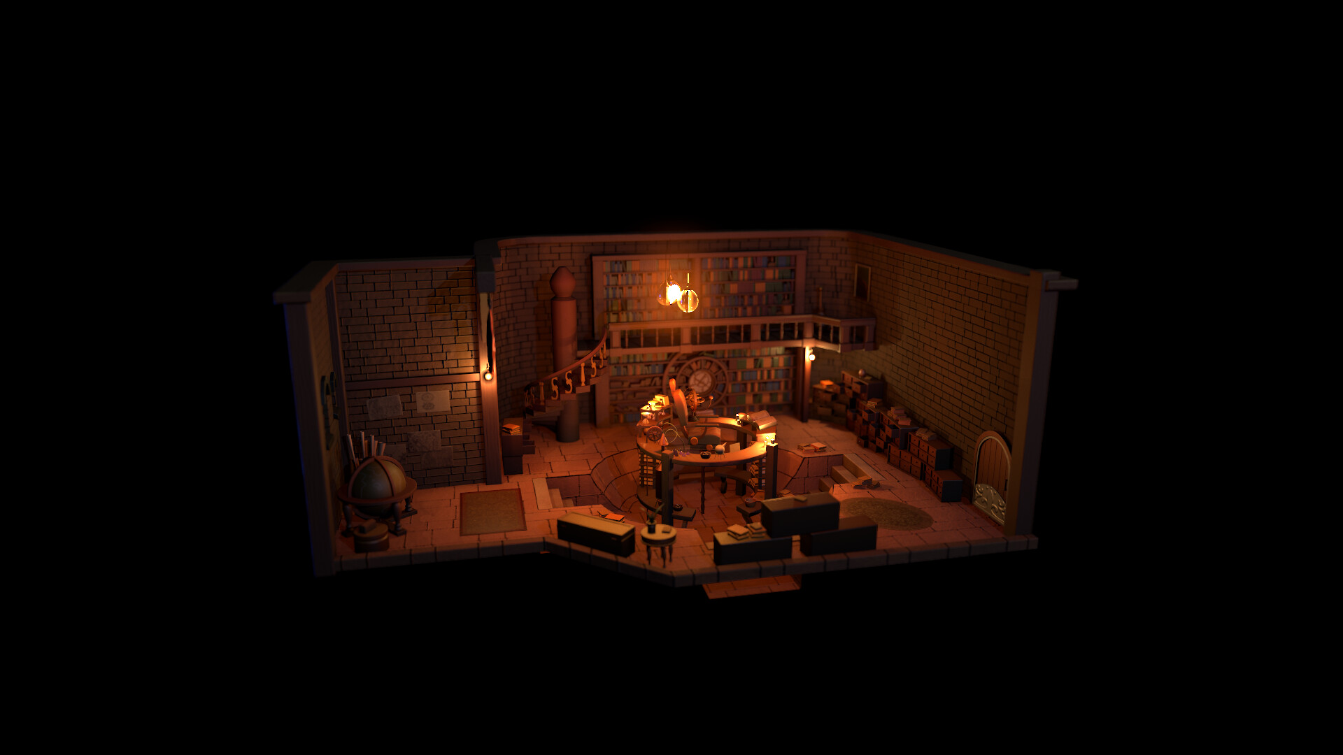 ArtStation - King's Study Room Stylized.