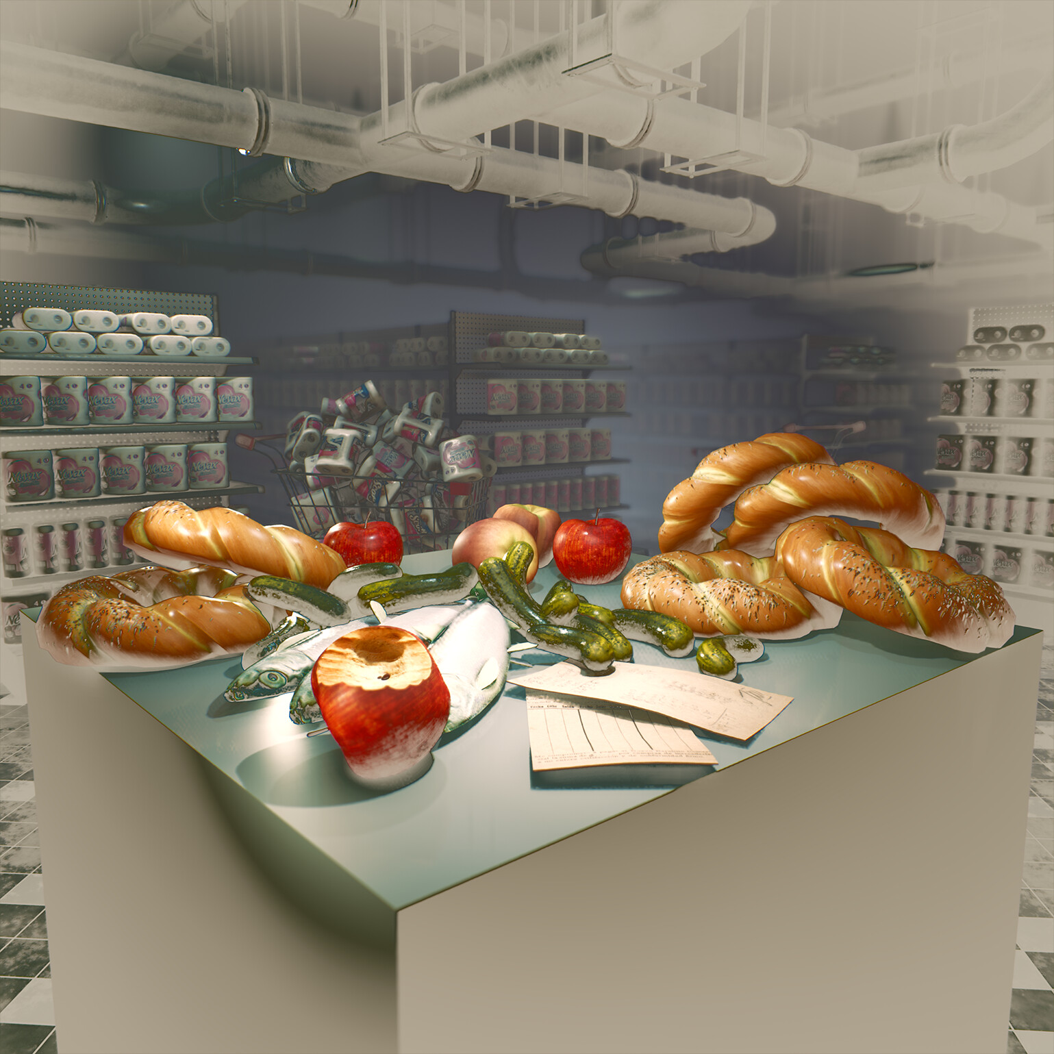 ArtStation - Some food (UE/VR-ready)