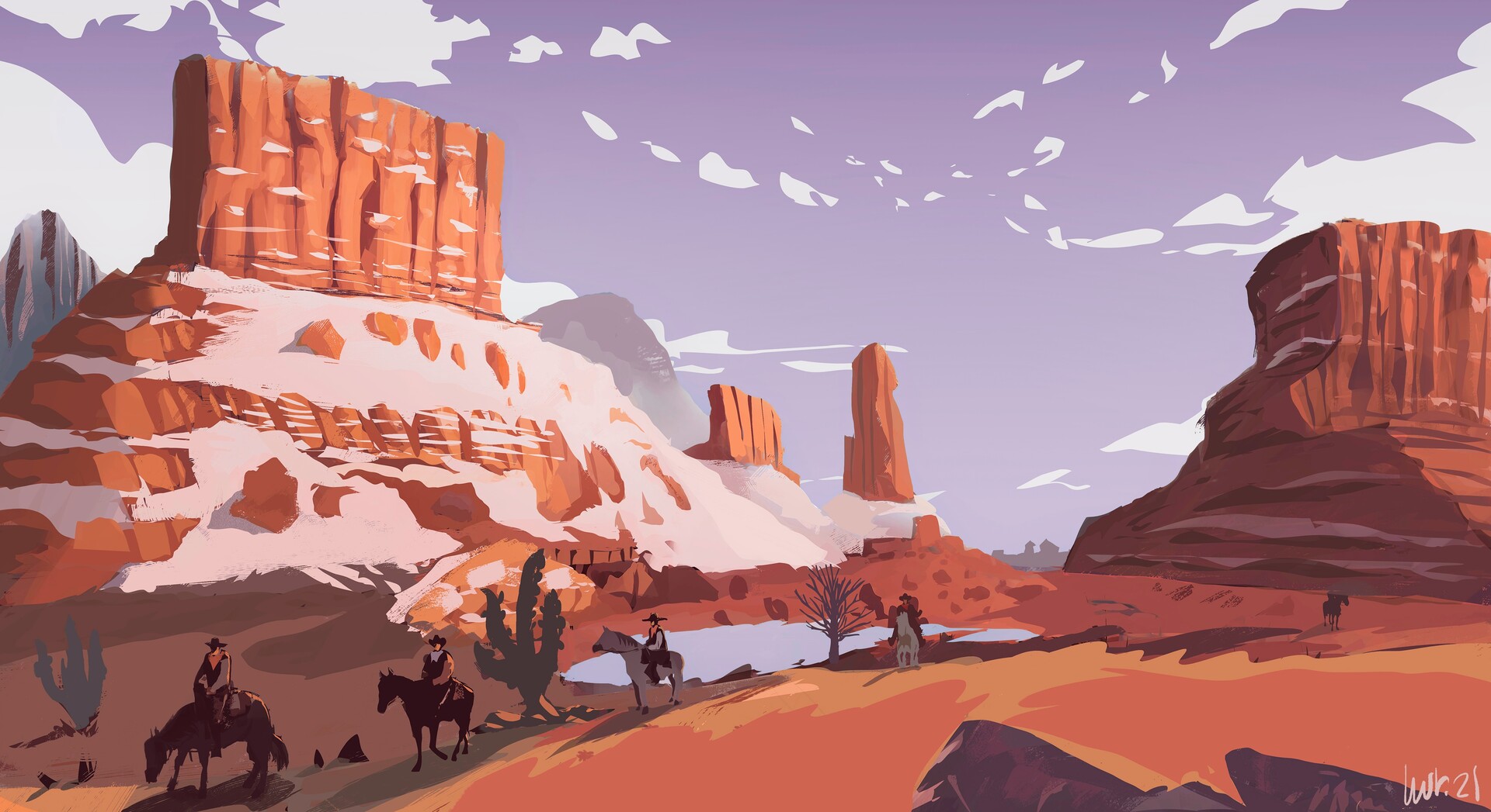 ArtStation - Western landscape