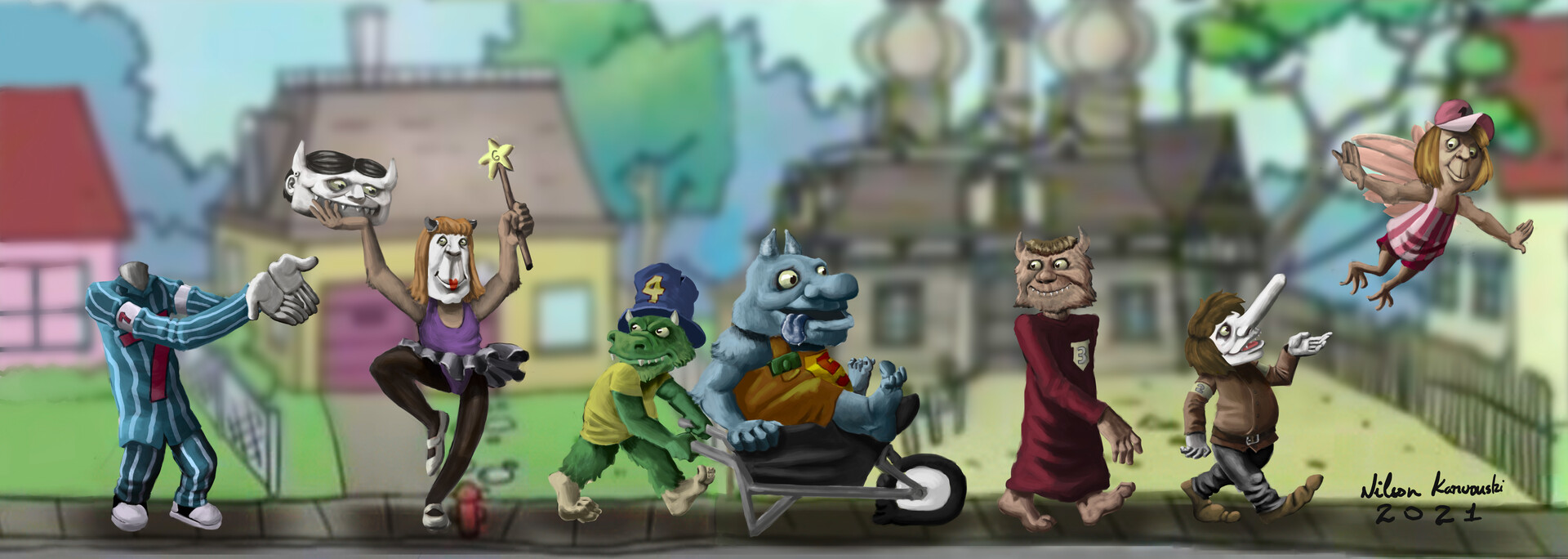 ArtStation - Os Sete Monstrinhos (Seven Little Monsters)