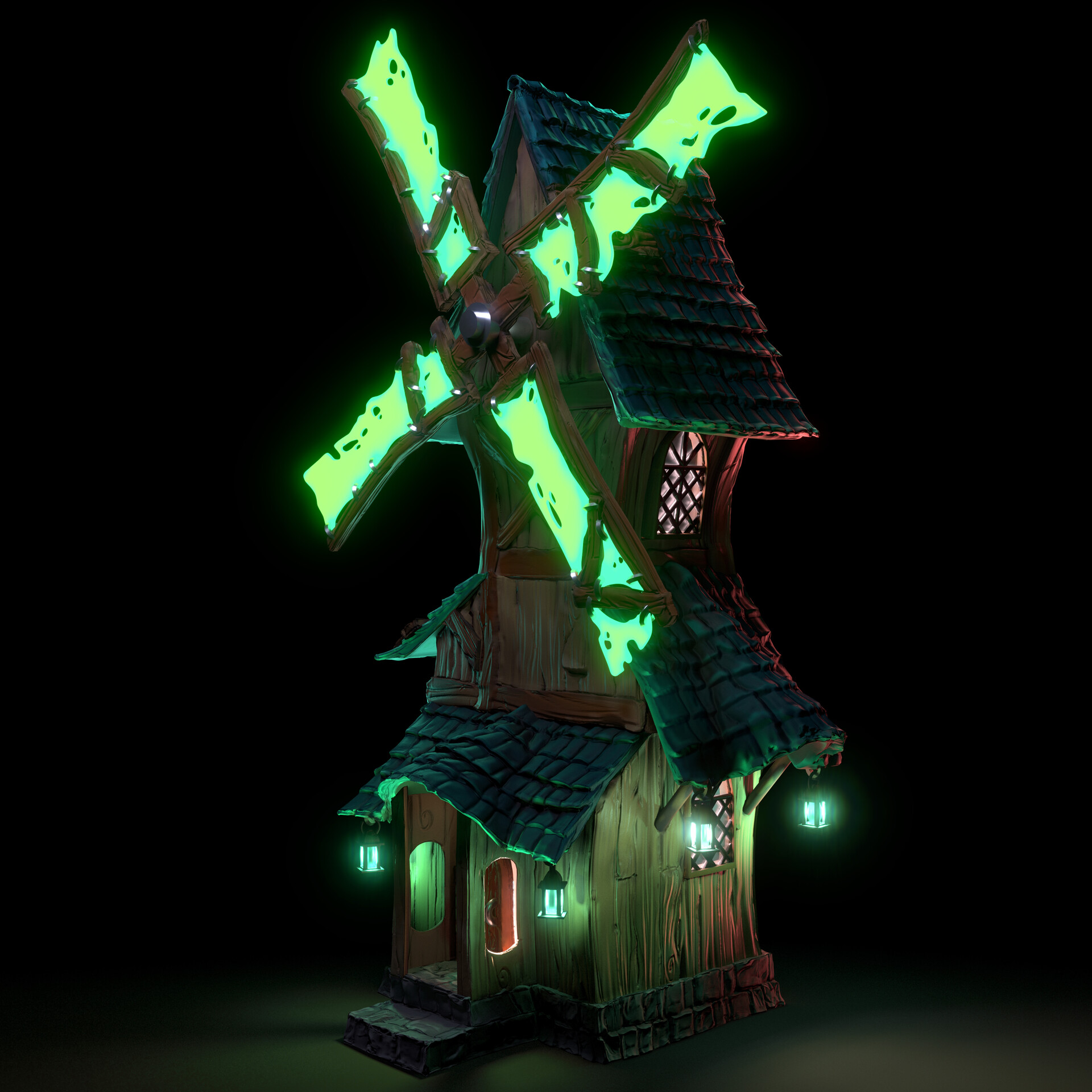 ArtStation - Haunted Windmill 3D