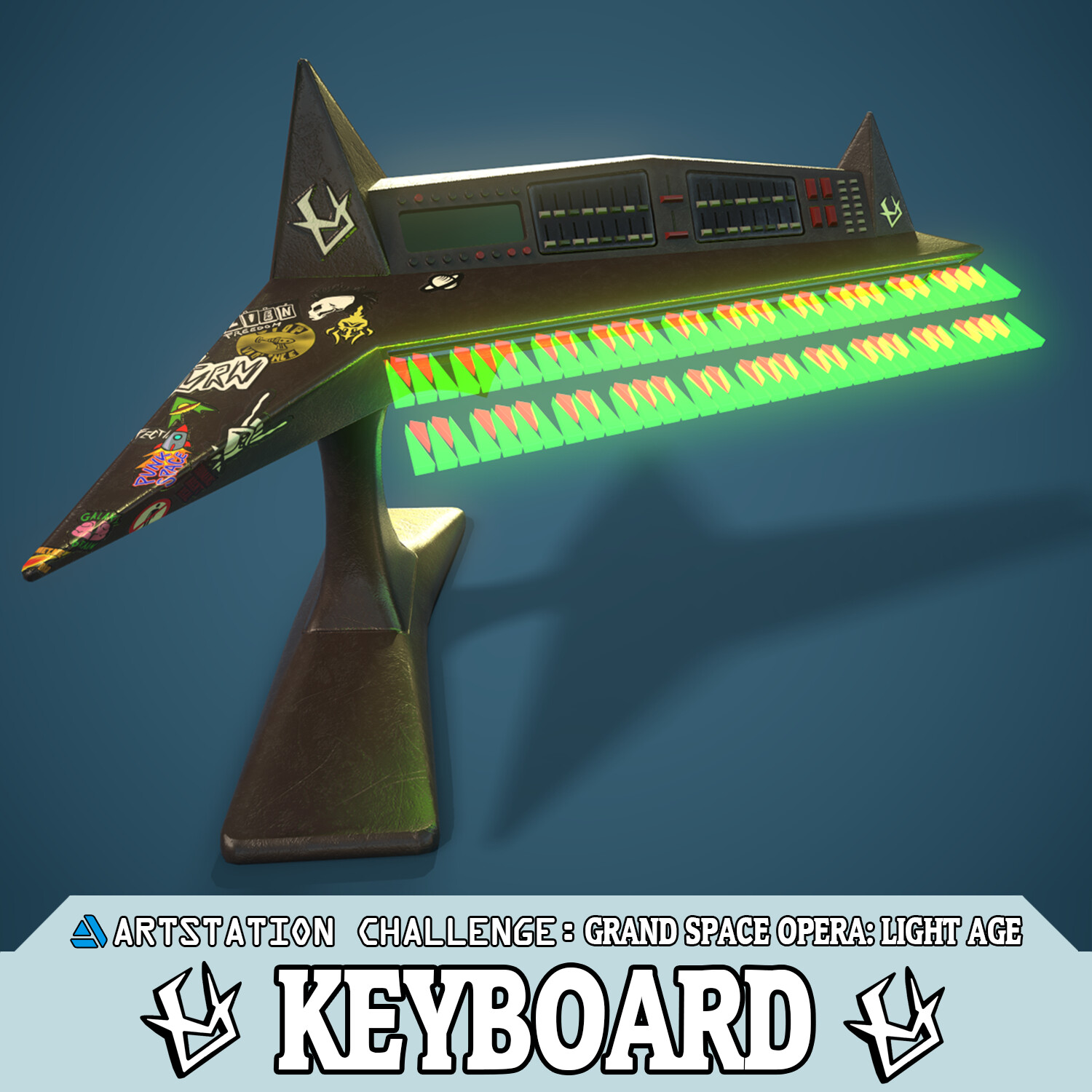 ArtStation - Grand Space Opera Light Age: Holo Keyboard