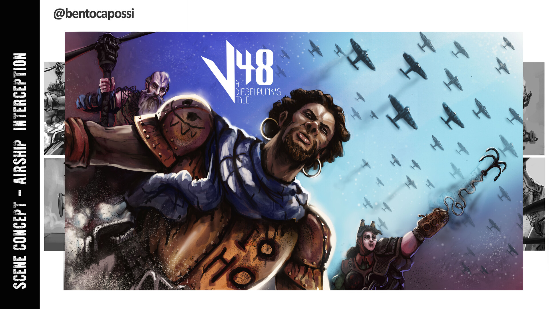 ArtStation - V48 A Dieselpunk's Tale - Airship Interception