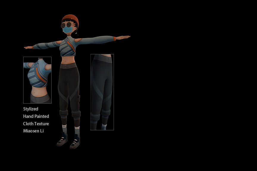 ArtStation - Stylized Hand Paint Textures study - Cloth