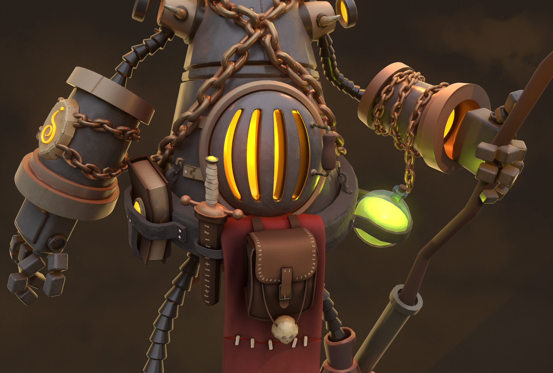 ArtStation - Metallic Pyromancer