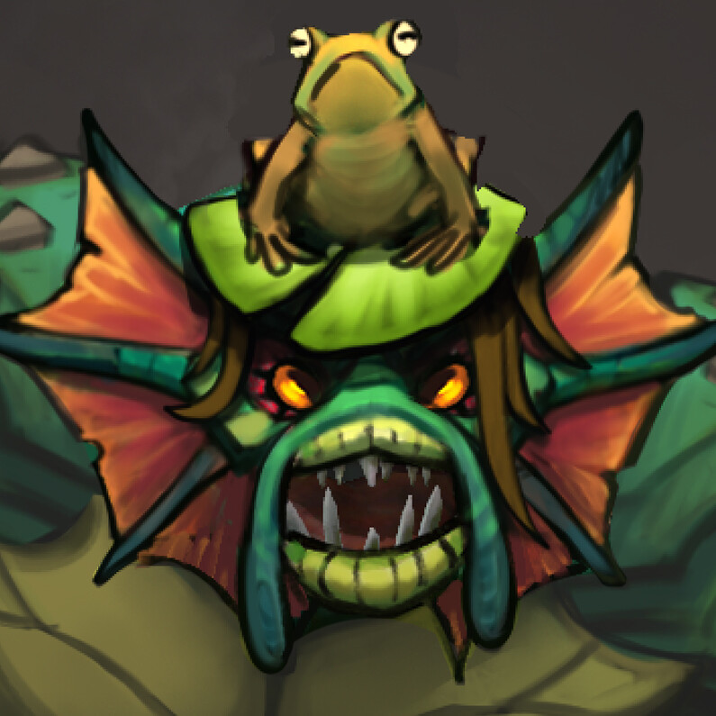 ArtStation - Swamp Monster - Tidehunter set for DOTA2
