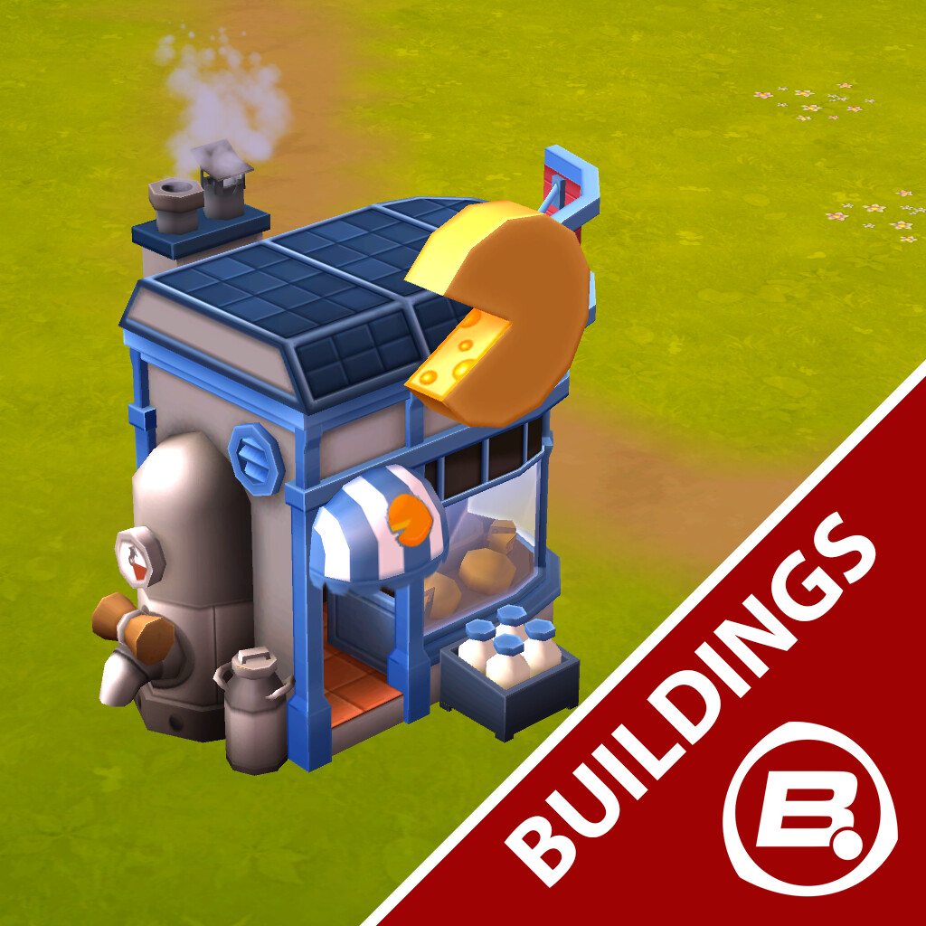 ArtStation - Mobile Game Prototype - Buildings