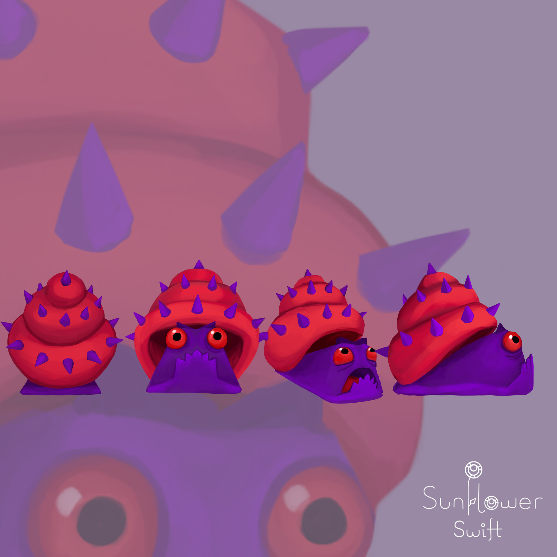 ArtStation - Snail bomb: character design