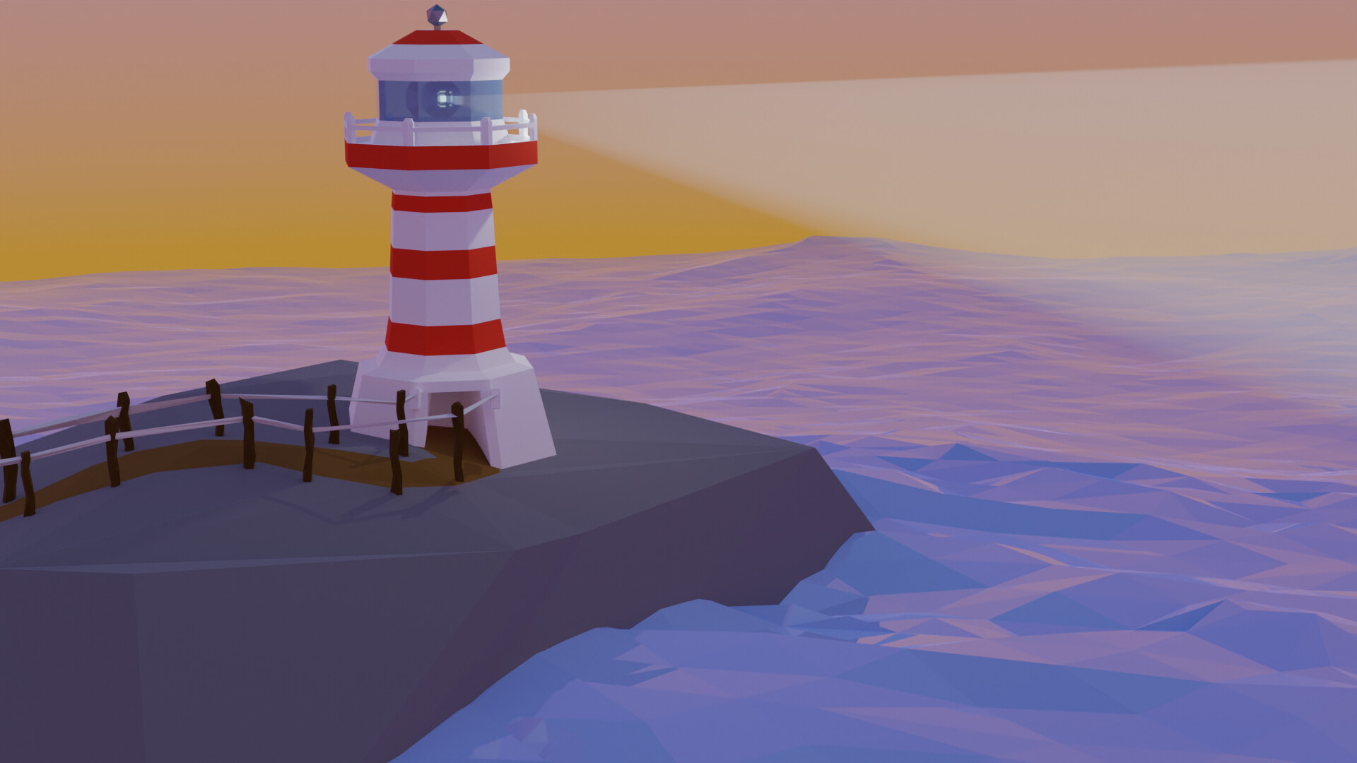 ArtStation - Low Poly Lighthouse made in Blender Cycles
