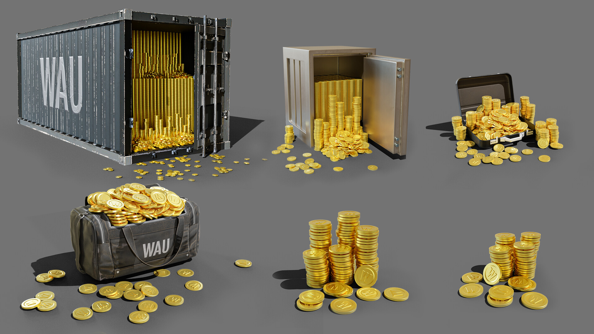 ArtStation - Coin Packs For Mobile Game