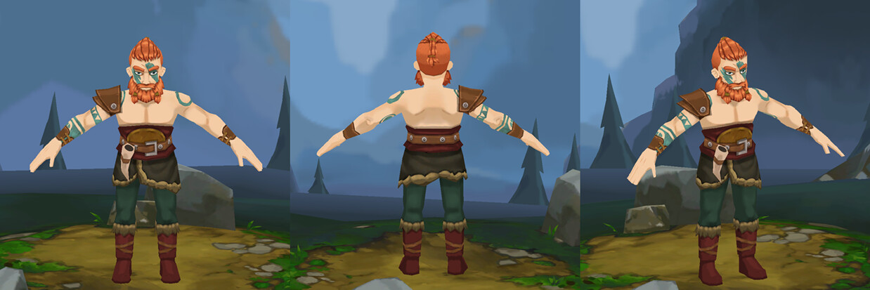 ArtStation - Low poly characters for mobile game development.