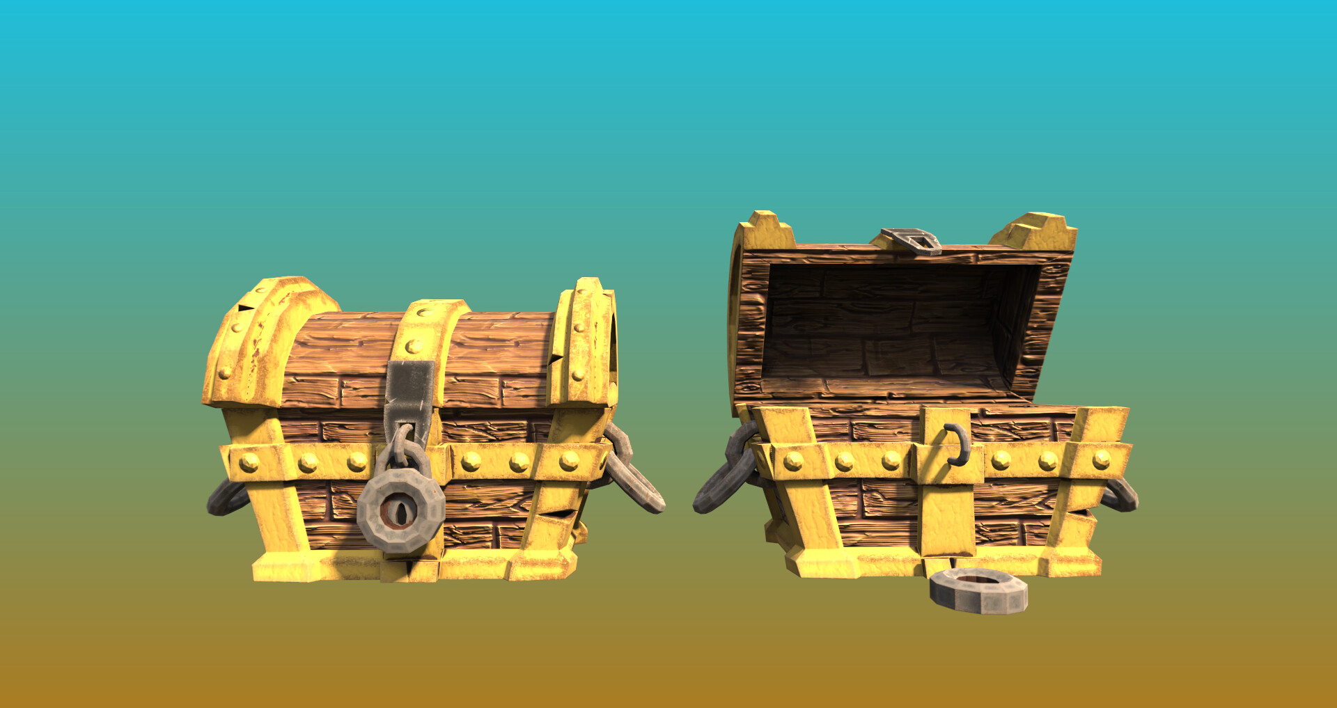 ArtStation - 3D Treasure chest