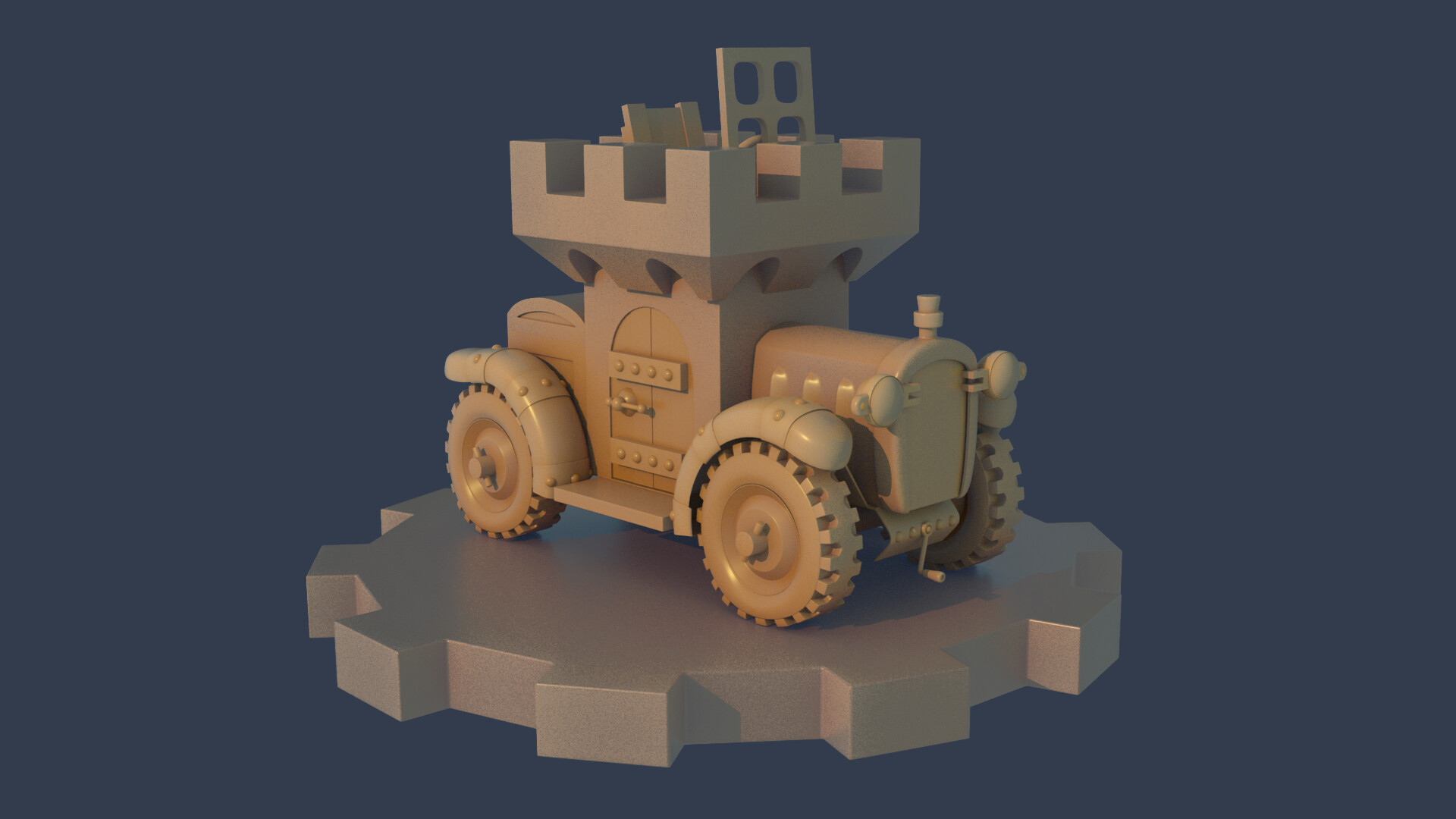 ArtStation - cartoon car leonard