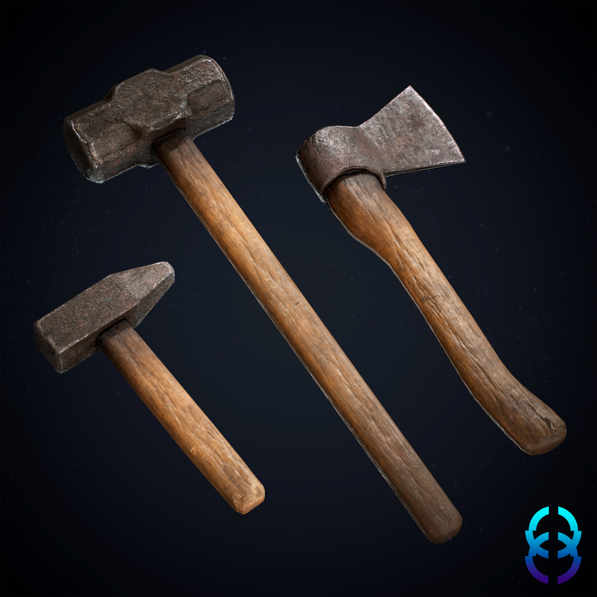 ArtStation - Old Tools Pack | 7 gameready tools