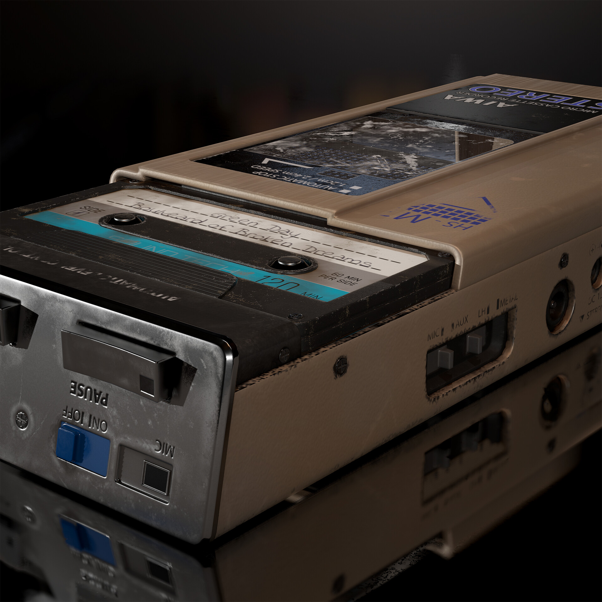 ArtStation - AIWA HS-M2 Stereo Microcassette Recorder
