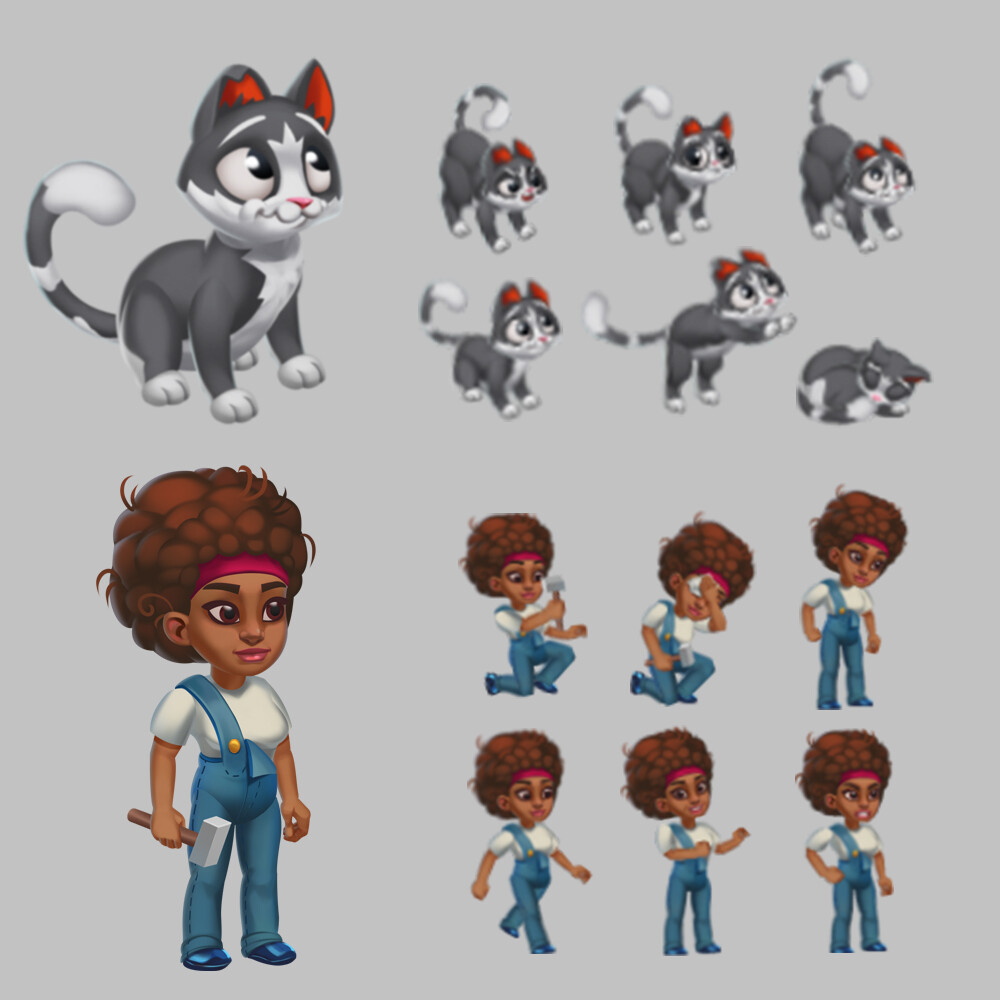 ArtStation - • CHARACTERS ANIMATION SET