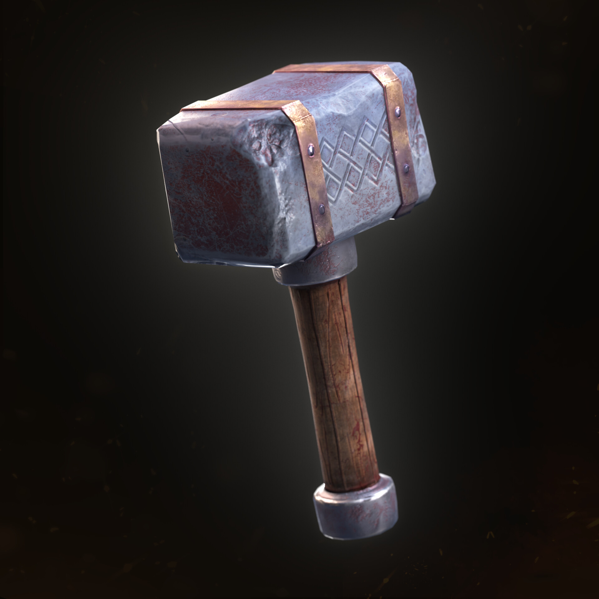 ArtStation - Damaged hammer