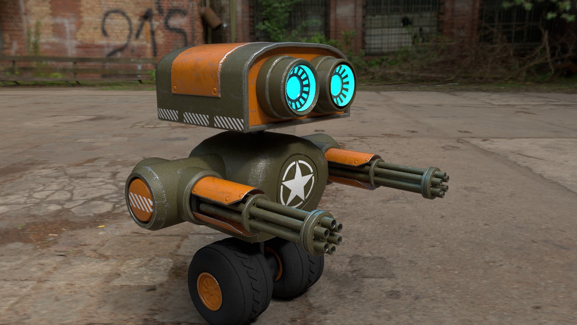 ArtStation - Little robot named Misha