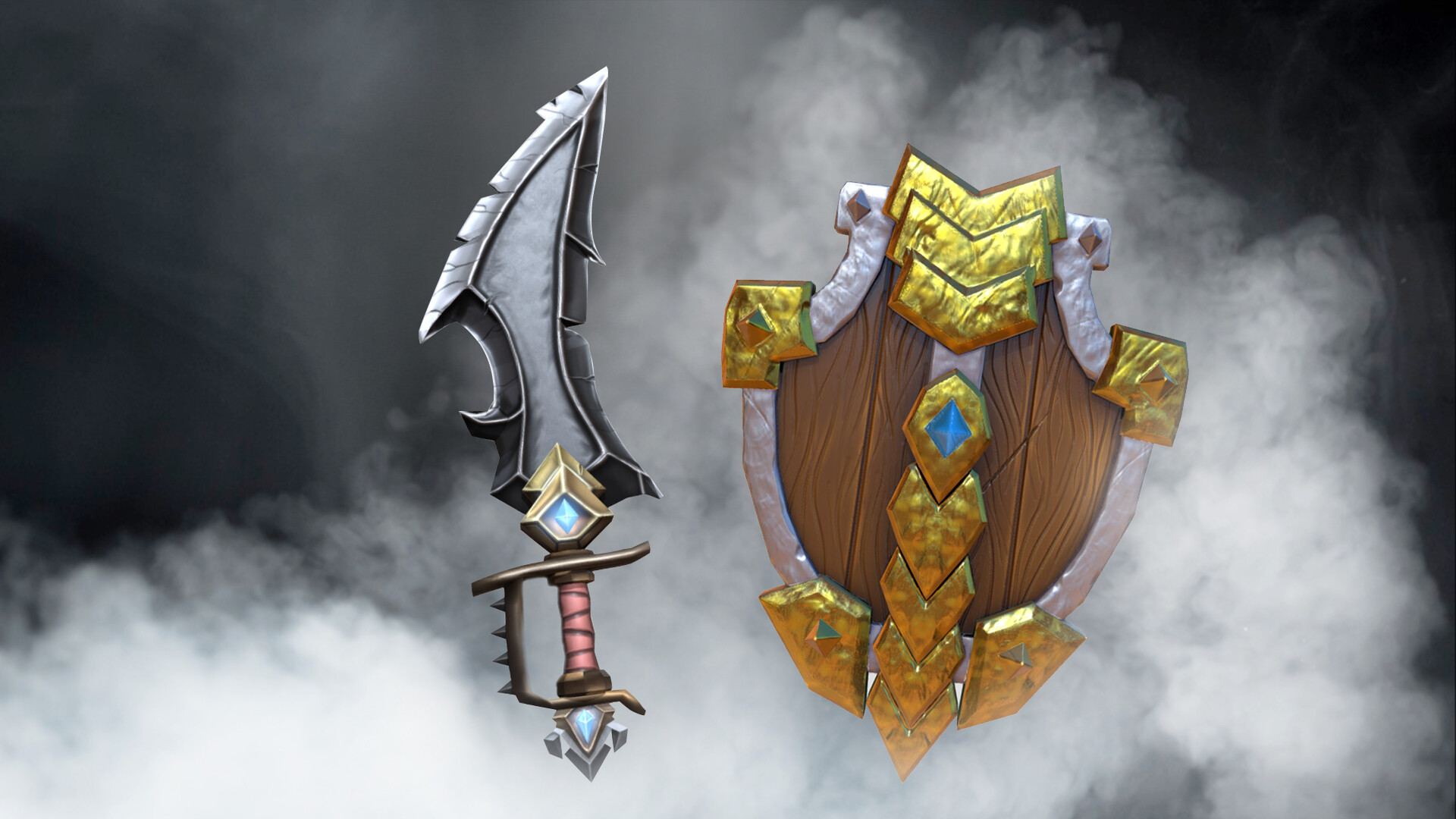 ArtStation - Low poly Weapons Dota 2 Style