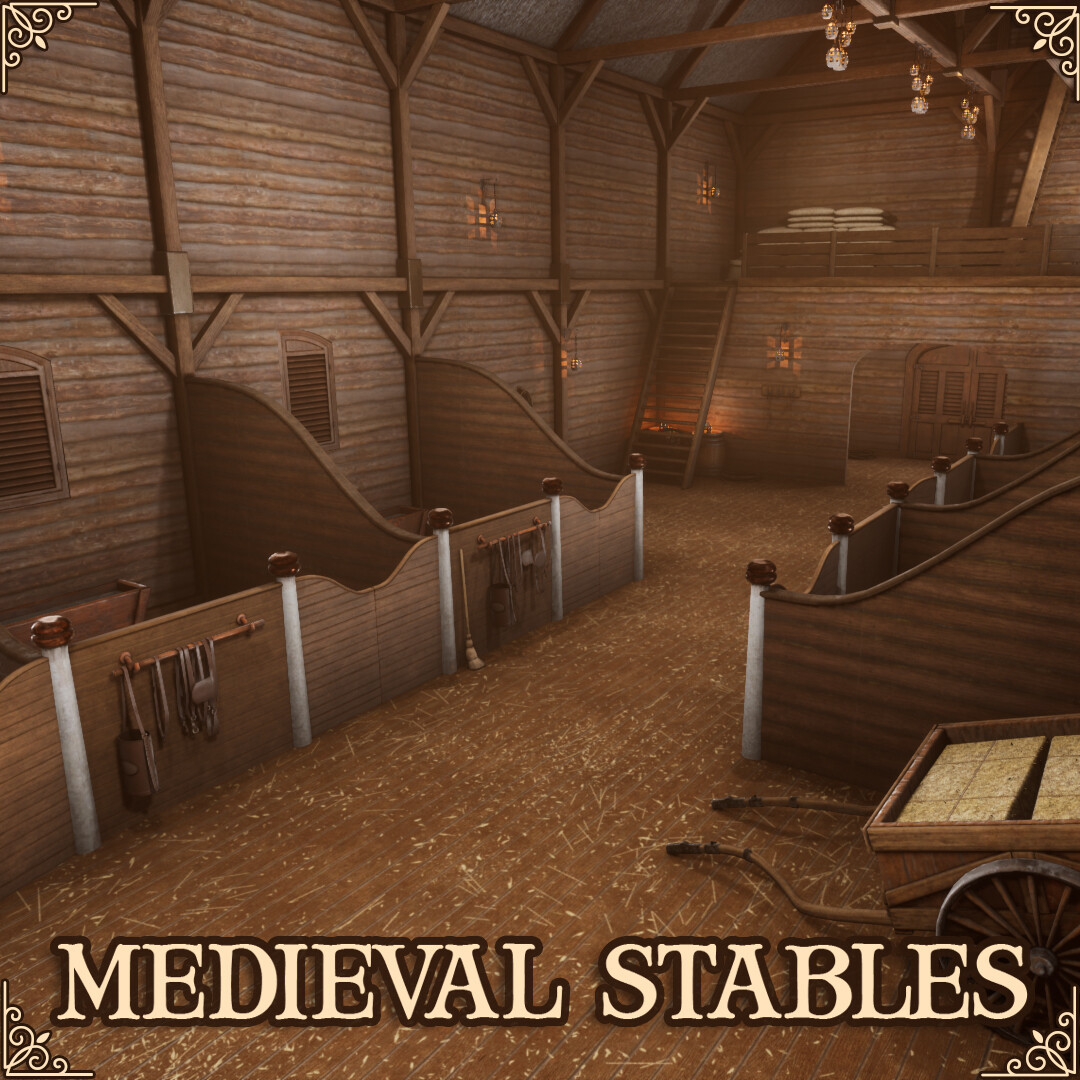 ArtStation - Medieval Stables For Unreal Engine 4