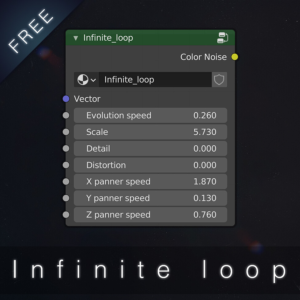 ArtStation - Automatic and infinitive loop - Custom blender node