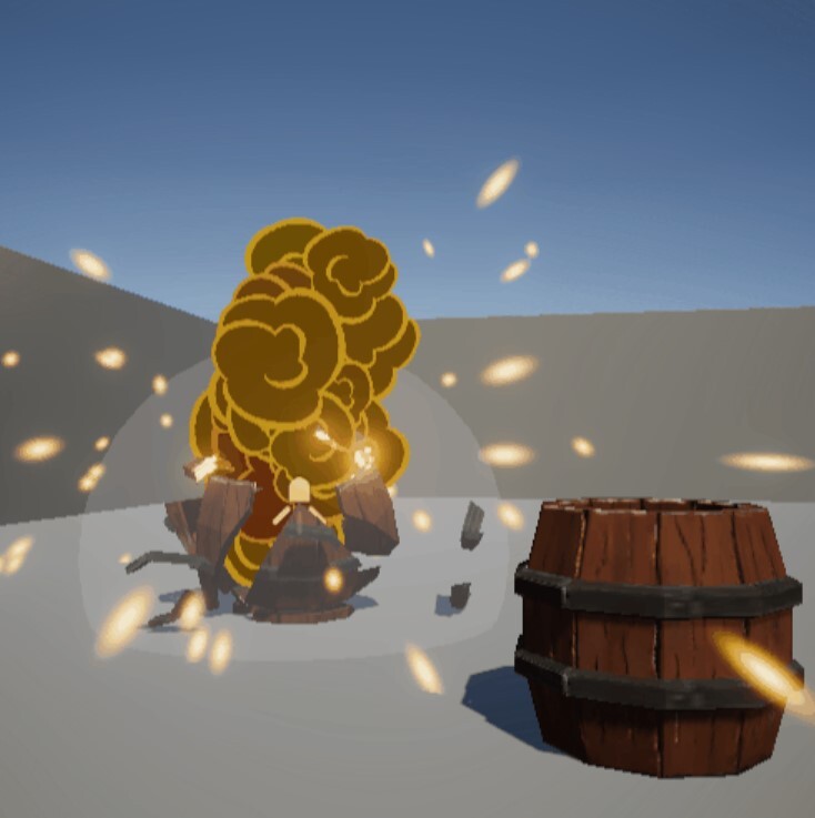 ArtStation - Exploding Barrel with Handpainted Texture