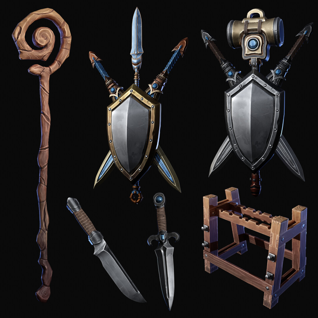 ArtStation - Military Props for dungeon