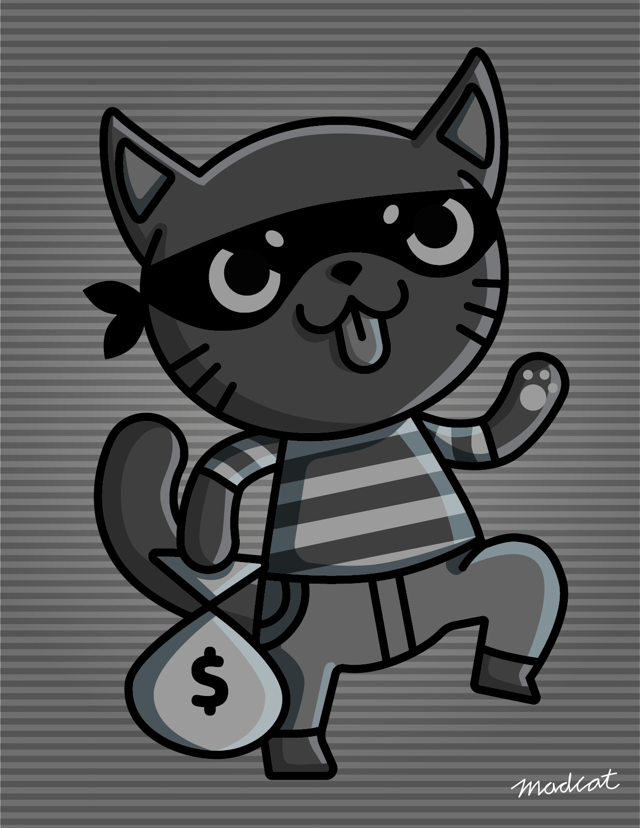 ArtStation - BANK ROBBER CAT