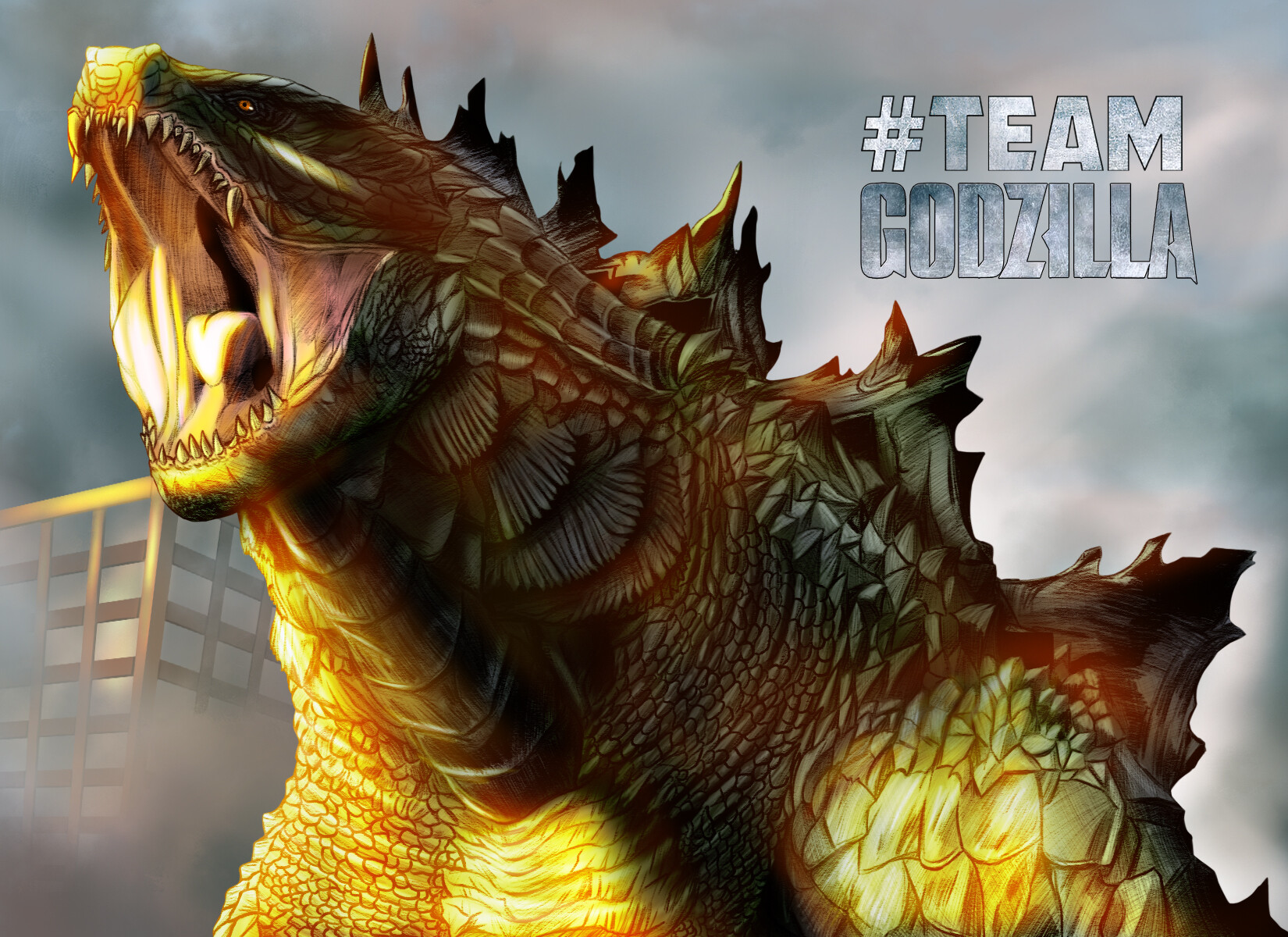 ArtStation - #TeamGodzilla Godzilla vs Kong