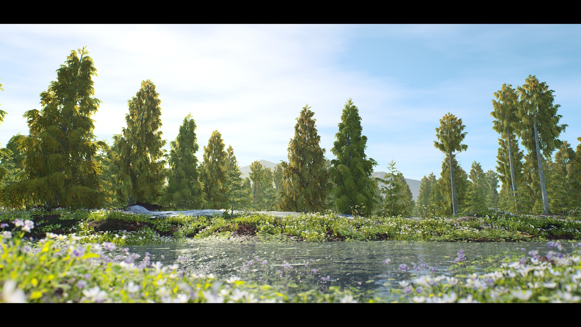 ArtStation - Early spring forest