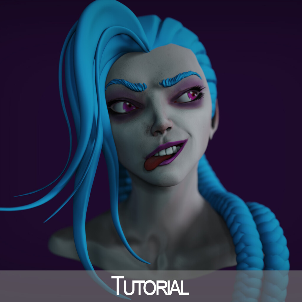 ArtStation - Jinx, speed sculpt tutorial