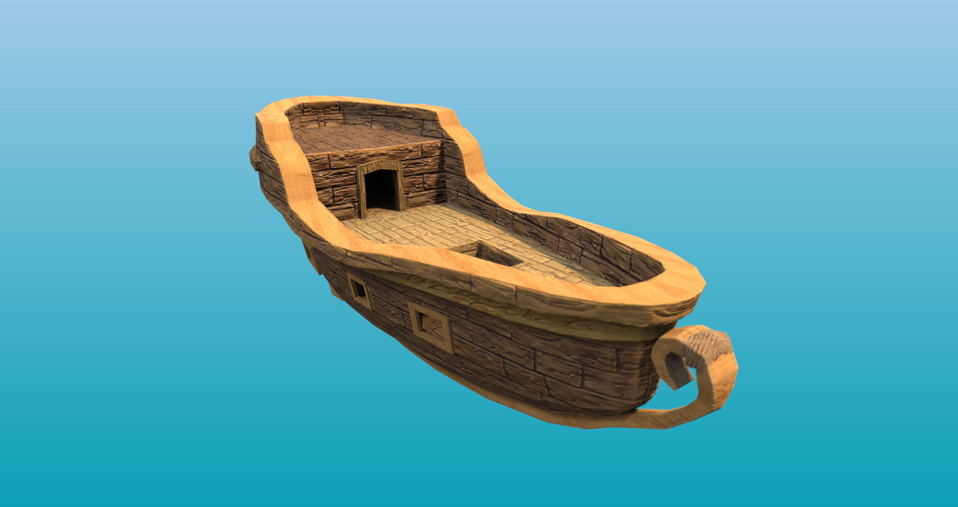 ArtStation - 3D Pirate ship (in progress)